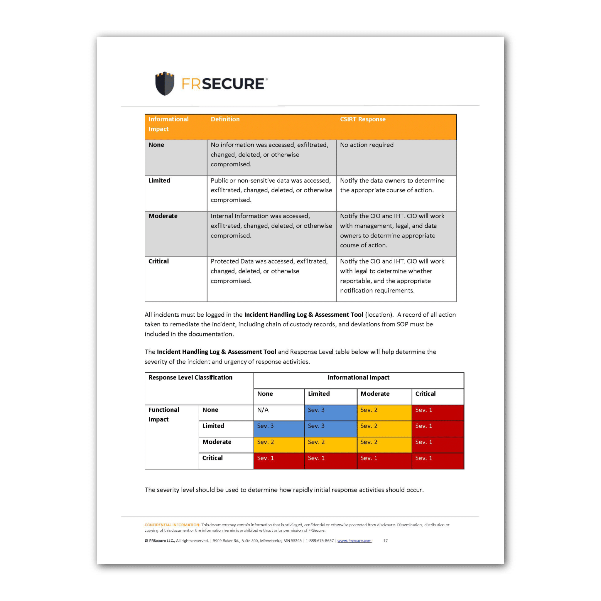 Incident Response Plan Template [Free PDF Download] | FRSecure